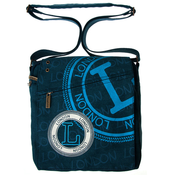 Original Robin Ruth Brand London Messenger Bag Small Navy on Black ...